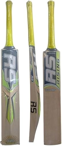 Grade-1 English Willow Cricket Bat – 5-7 Grains, Big Thick Edge for ...