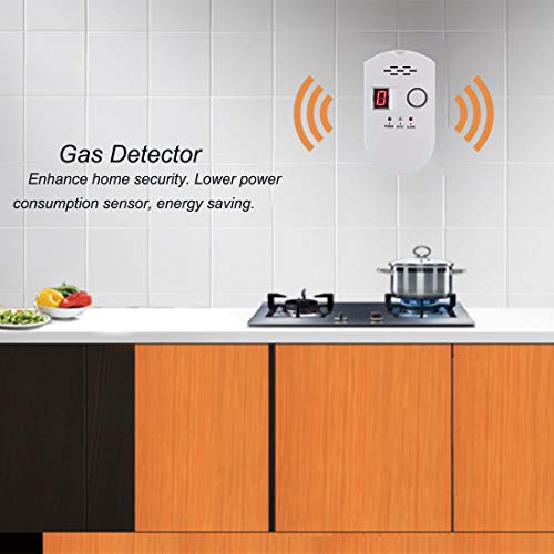 Natural Gas Detector, Plug-in Digital Gas Leak Detector, Portable Home ...