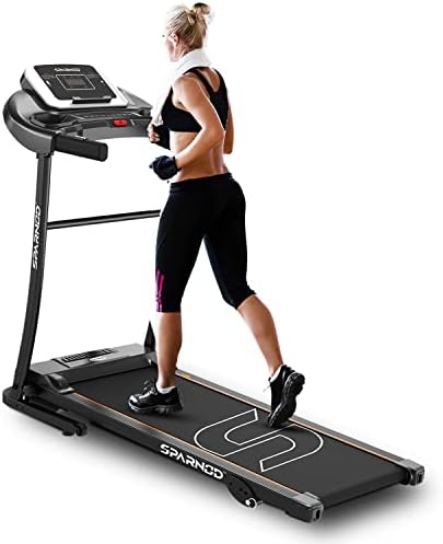 Sparnod Fitness STH-1250 (3 Hp Peak) Automatic Motorised Treadmill for ...