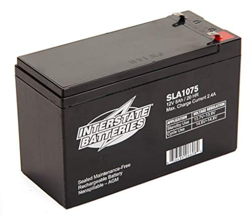 Interstate Batteries 12V 8Ah Battery (SLA1075) Sealed Lead Acid ...