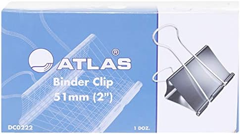 Atlas Binder Clips - 51 Mm - 12 Pieces, Black - Clip005 price in UAE ...