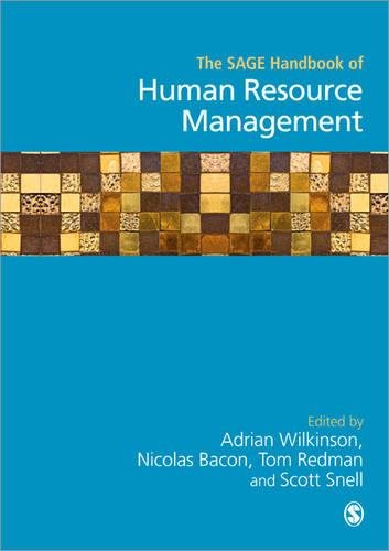 The SAGE Handbook of Human Resource Management: Wilkinson, Adrian ...