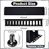 2 Pack 2U Horizontal Mount Cable Management 19 Inch Cable Management ...
