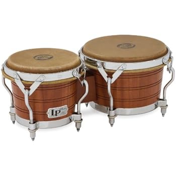 Amazon.com: Latin Percussion Matador Puerto Rican Heritage Wood Bongos ...