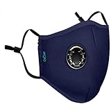 OxiClear Pollution Mask N99 with 4 Activated Carbon Filters, Reusable ...