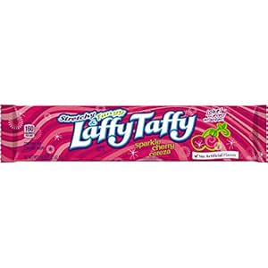 Amazon.com : Laffy Taffy Stretchy & Tangy Sparkle Cherry Candy, 1.5 oz ...