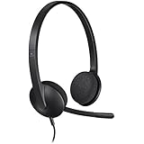 H111 Wired Stereo Headset with Noise-Cancelling Mic, 3.5mm Audio Jack ...