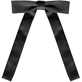 TOPTIE Black Satin Western String Bow Tie at Amazon Men’s Clothing store