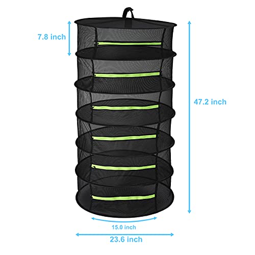 Garden Mesh HHKTY Herb Drying Rack Collapsible Mesh Drying Rack Hanging ...