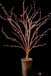 Amazon.com: Gold Fiber Optic Decorative Twig Tree 36 Inches: Home & Kitchen