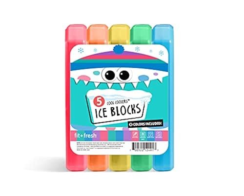 Cool Coolers by Fit + Fresh, 5 Pack Days of the Week Ice Blocks ...