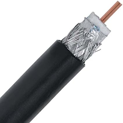 Amazon.com: 50 Ft RG11 Coaxial Cable 3 GHz Black 14 AWG 75 OHM CCS, By ...