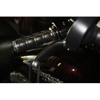 Amazon.com: Heavy Duty Brown Leather Motorcycle Grip Covers for Hd ...
