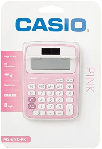 سعر الة حاسبة MS-6NC-PK متعددة الالوان من كاسيو فى مصر | بواسطة امازون مصر | كان بكام