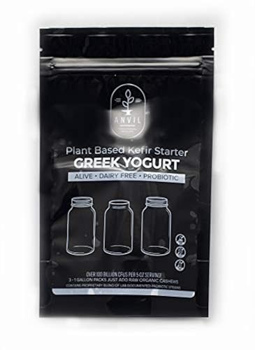 Organic Plant-Based Greek Yogurt Kefir Starter - Probiotic Kit Will ...
