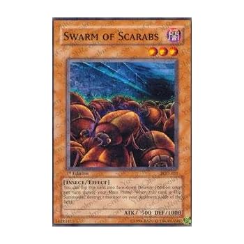 Amazon.com: Yu-Gi-Oh! - Swarm of Scarabs (PGD-021) - Pharaonic Guardian - Unlimited Edition ...