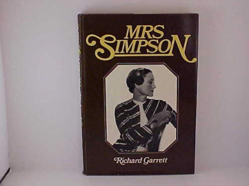 Mrs. Simpson: Garrett, Richard: 9780312551384: Amazon.com: Books