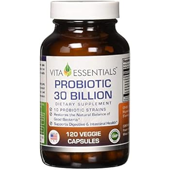 Amazon.com: Vita Essentials Probiotic 13 Strains 25 Billion Veggie ...