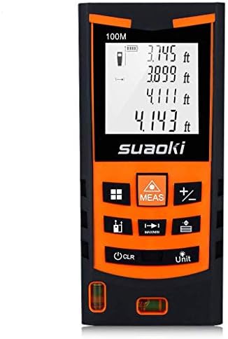 SUAOKI S9 330ft Laser Distance Measure, Laser Measure with 2 Bubble Levels,Pythagorean Mode and ...