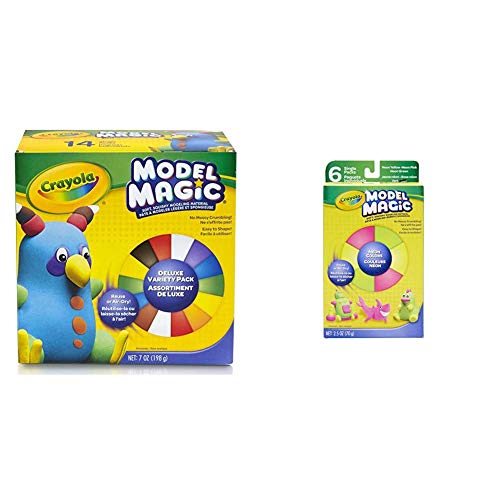 Crayola Model Magic, Deluxe Craft Pack, Gift, 14 Single Packs, At Home ...