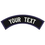Amazon.com: Custom Text Tab Patch W/Hook Fastener Patch (Navy Blue): Arts, Crafts & Sewing