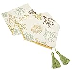 Juvale Dining Table Runner with Tassels, Beach Home Decor (Beige, 12 x ...