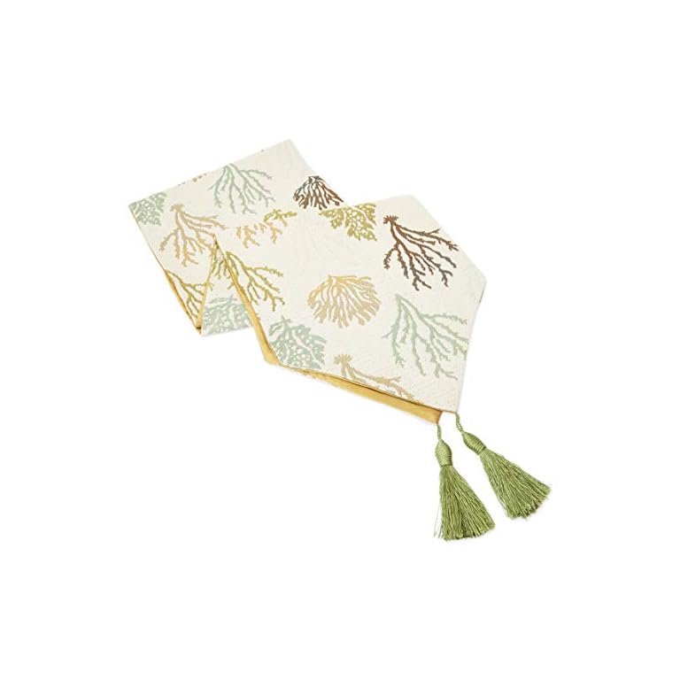 Juvale Dining Table Runner with Tassels, Beach Home Decor (Beige, 12 x ...