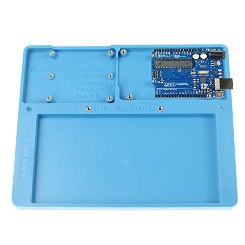 Makeronics Microcontroller Board and RAB 7-in-1 Breadboard Holder with USB Cable Compatible with ...