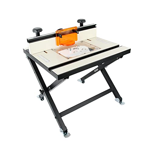 O'SKOOL Quick Convertible and Foldable Benchtop Trim Router Table with ...