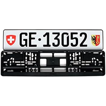 Amazon.com: Switzerland European Licence Plate Package - Plate, Frame ...