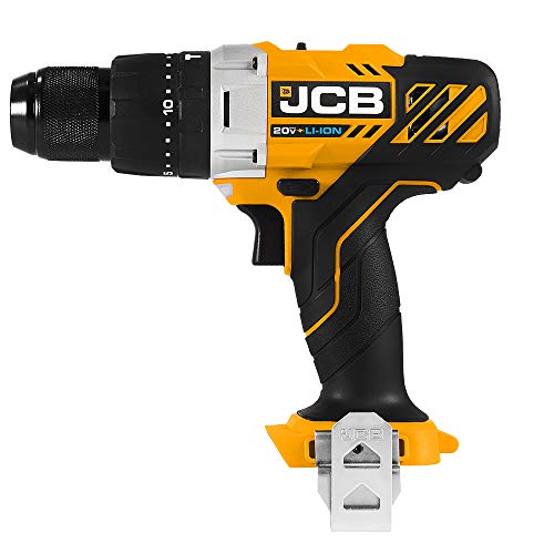JCB Tools - JCB 20V Cordless Hammer Drill Driver Power Tool - LED Light ...
