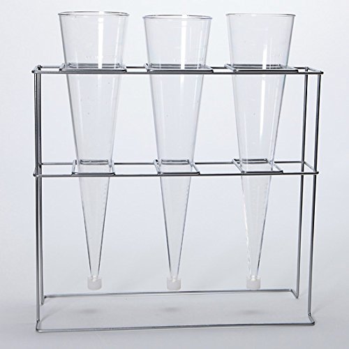 Cole-Parmer 2500028 Wheaton Imhoff Settling Cones and Rack Kit; Three ...