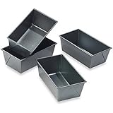 Amazon.com: Chicago Metallic Non Stick Mini Loaf Pans, Set of 4: Bread ...
