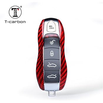 Amazon.com: Carbon Fiber Key Fob Cover for Porsche Key Fob Remote Key ...