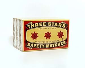 Amazon.com: Swedish Match, Three Stars Safety Matches, 3 Pack, Strike ...