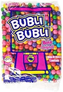 Chicles Bubli Bubli Bola Original, Bolsa con 400 chicles, Goma de ...