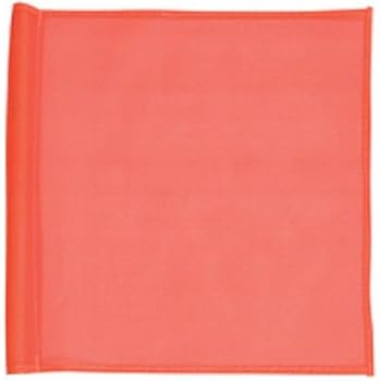 Amazon.com: 18"x18" Red Mesh Safety Flag w/ 30" Dowel - DOT Compliant ...