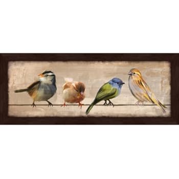 Amazon.com: Gift Craft Stretched Canvas Print, Birds on Wire: Posters ...