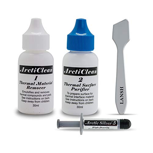 ArctiClean Kit 1 & 2 Thermal Paste Compound Remover + Arctic Silver 5 ...