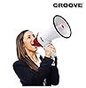 Croove Megaphone Bullhorn | Bull Horn Loud Speaker with Siren | 30 Watt ...