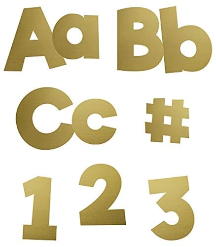 Carson Dellosa 4 In. Gold Foil Bulletin Board Letters for Classroom ...