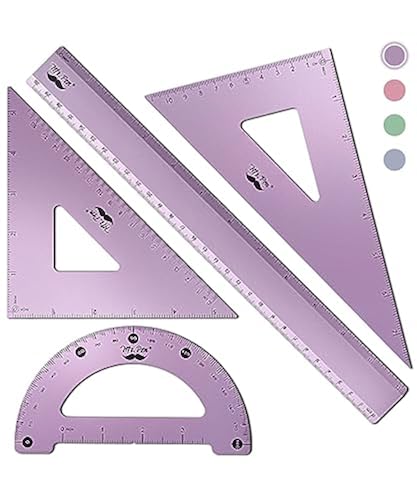 Mr. Pen- Geometry Set, 4 Pack, Blue Magenta Color, Metal Geometry Kit ...