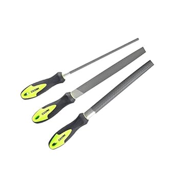 Oxean Professional 3 Piece Hand Steel File Set With Ergonomic handle 8 ...