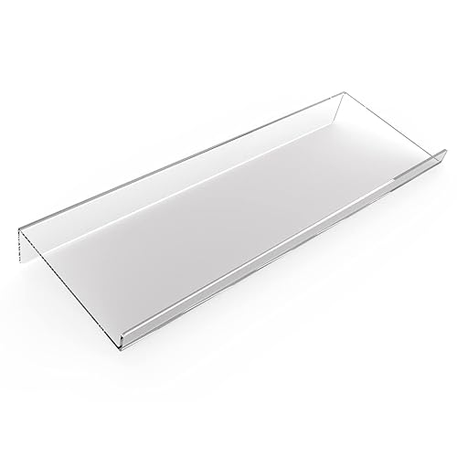Computer Keyboard Stand-Clear Acrylic Keyboard Tray with Rubber mat ...