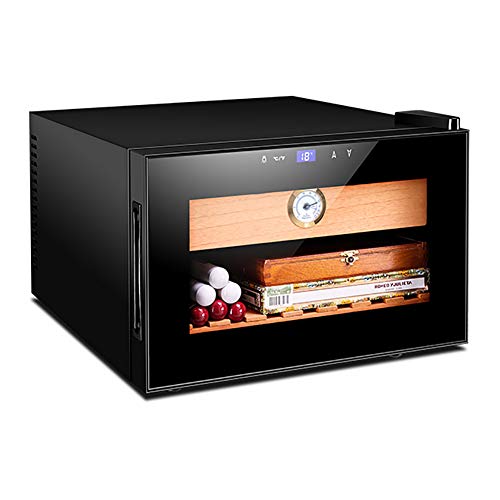 IRi Freestanding Cigar Cooler/Cabinet Small Mini Black Cigar Humidor ...