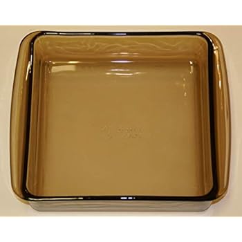 Amazon.com: Corning Pyrex Amber Square Baking Dish - #222: Kitchen & Dining