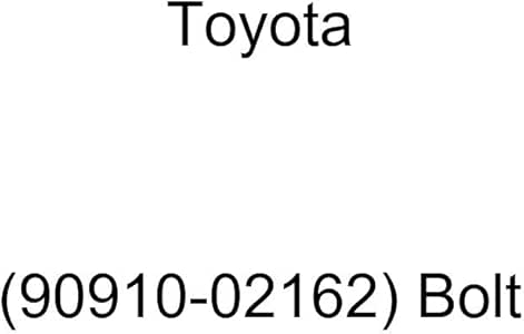Amazon.com: Genuine Toyota (90910-02162) Bolt: Automotive