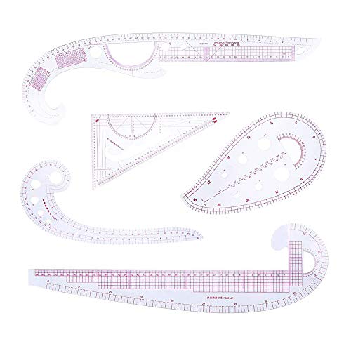 Clear French Curves Rulers Set for Pattern Making, Plastic Sewing Kits ...