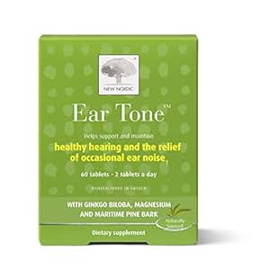 New Nordic Ear Tone, 60 Tablets with Gingko Biloba and Magnesium, Ear ...