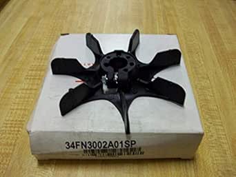 BALDOR RELIANCE 34FN3002A01SP Black, Fan Blade External, Plastic, 7 ...